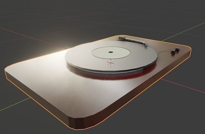 Low poly vinyl player free 3D model | CGTrader
