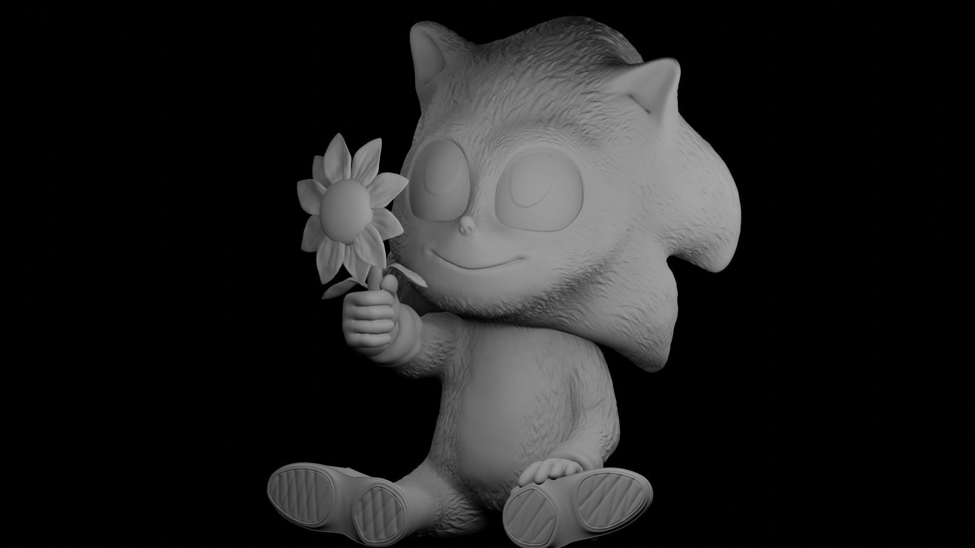 Baby Sonic 3D model 3D printable | CGTrader