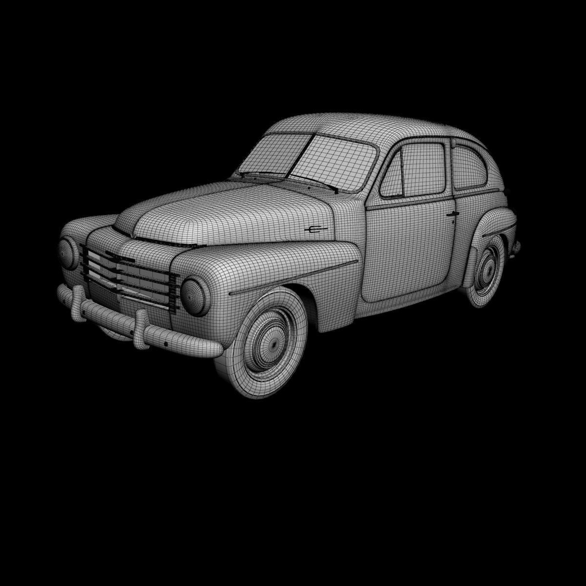 Volvo PV444 Coupe 3D model | CGTrader
