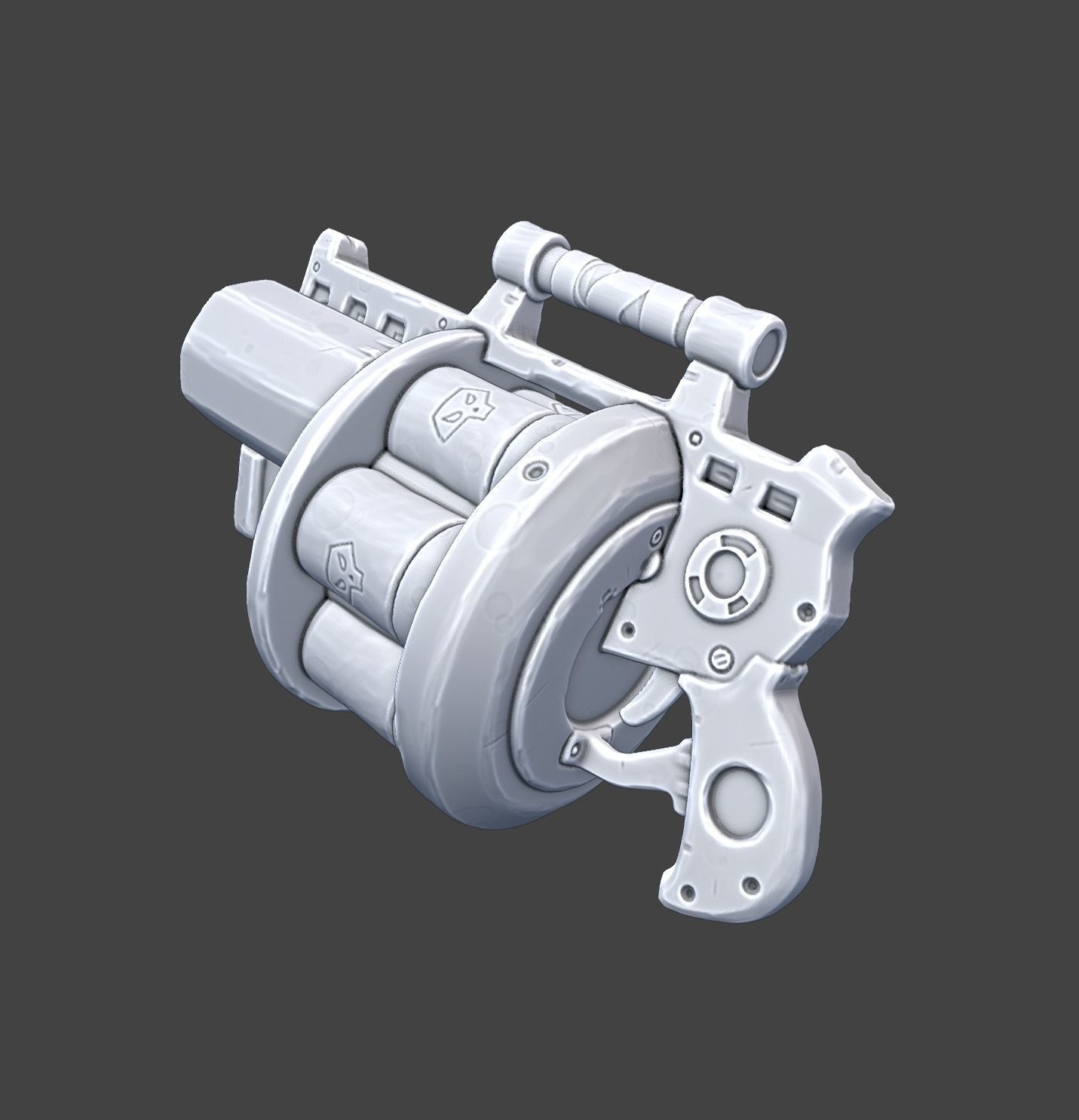 Stylized rocket launcher 3D model 3D printable | CGTrader