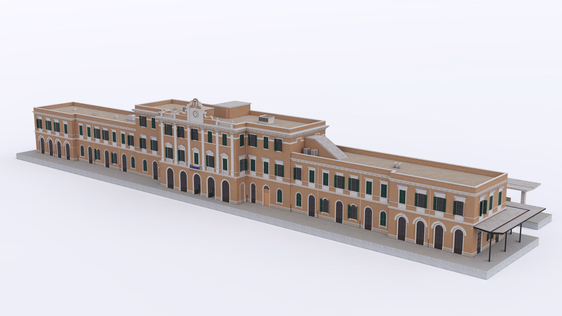 Classical Train Station 3D model | CGTrader