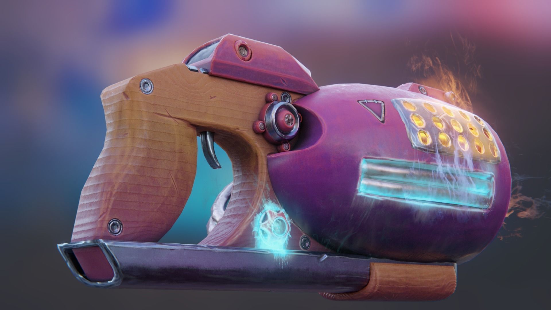 3D model Stylized Blaster VR / AR / low-poly | CGTrader