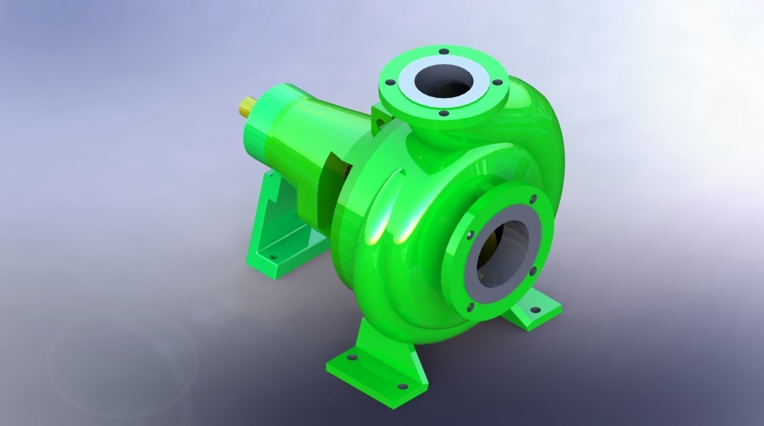 Centrifugal pump 3 kW 3D model 3D printable | CGTrader