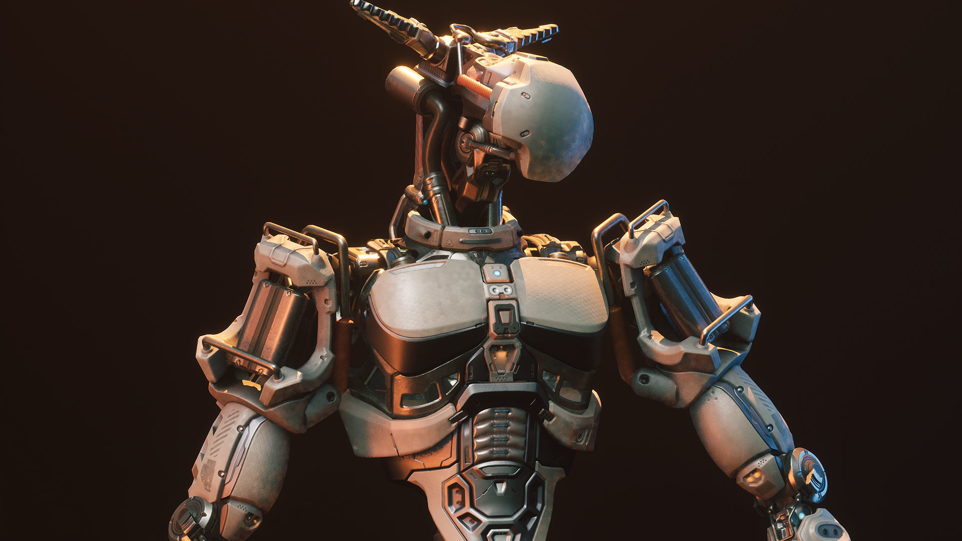 3D model Sci Fi Samurai Robot VR / AR / low-poly | CGTrader