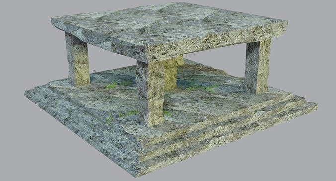 3D model Ancient architecture stone structure VR / AR / low-poly | CGTrader