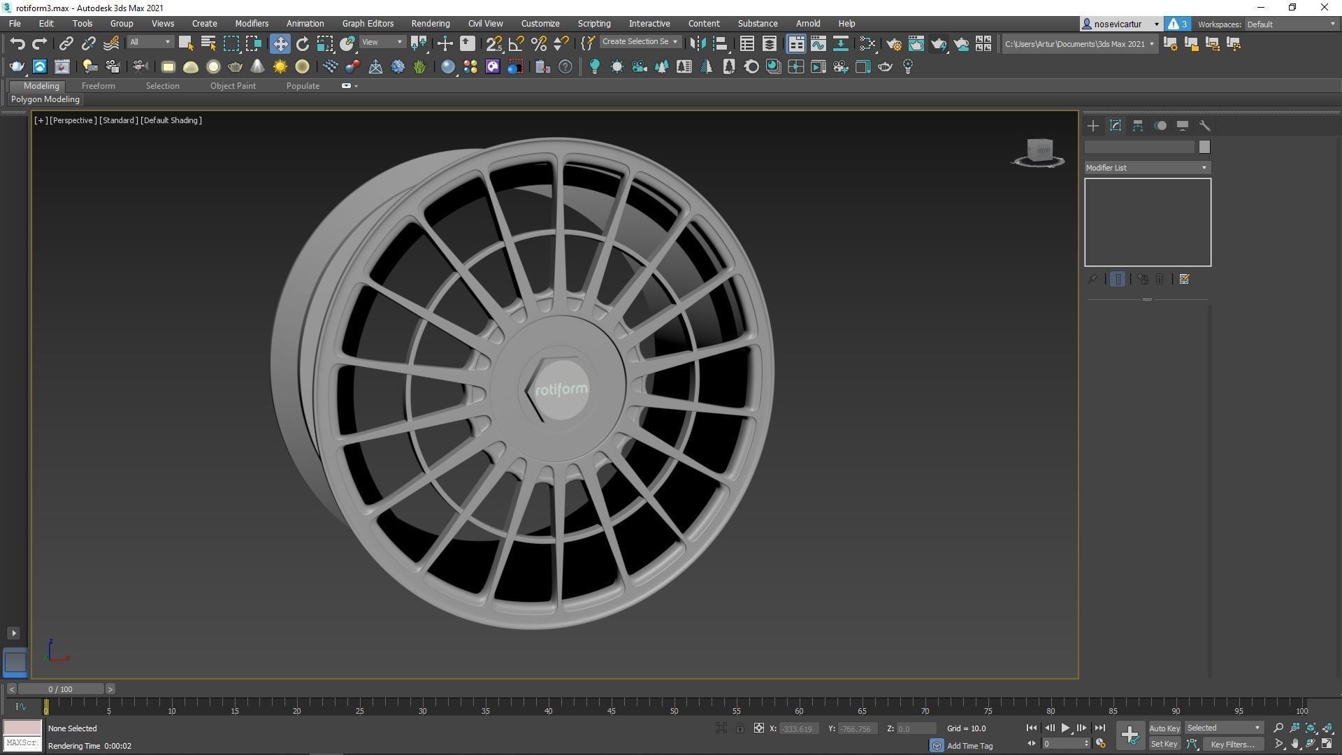 Rotiform wheel 3D model | CGTrader