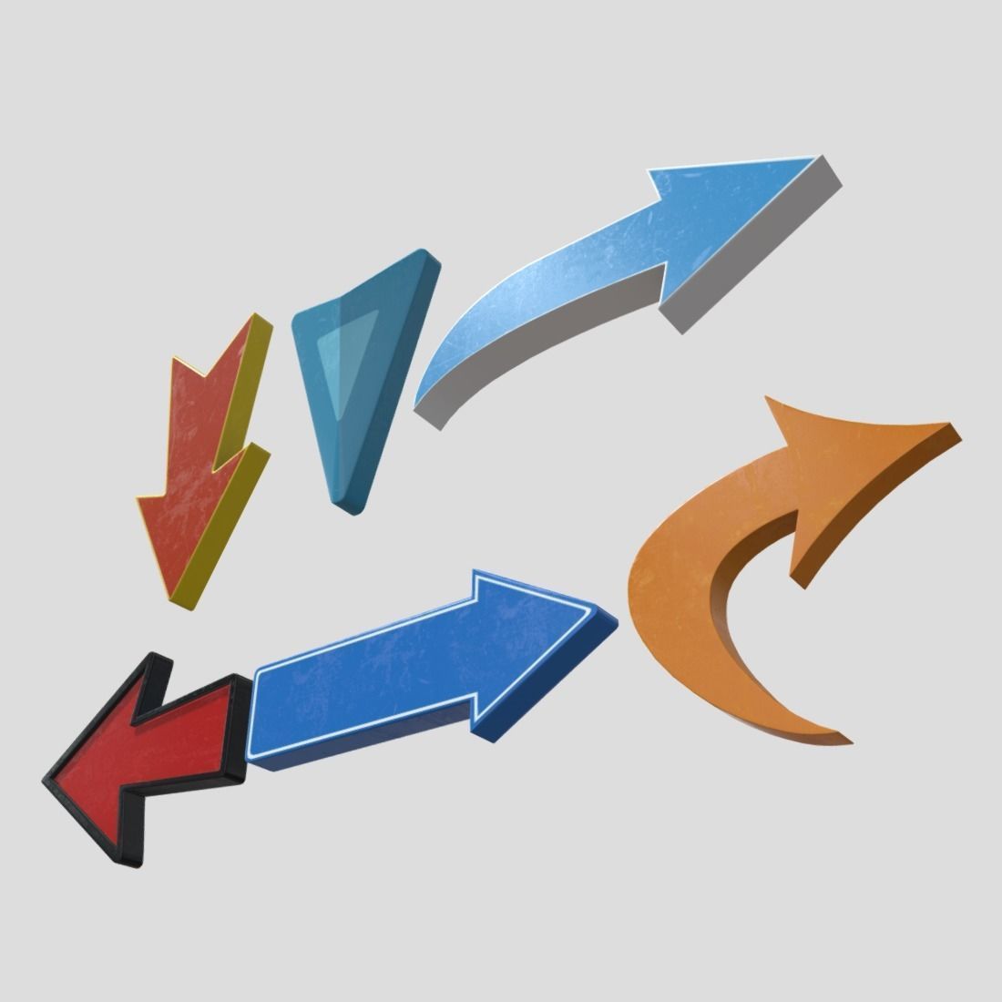 3D model Arrow Pack VR / AR / low-poly | CGTrader