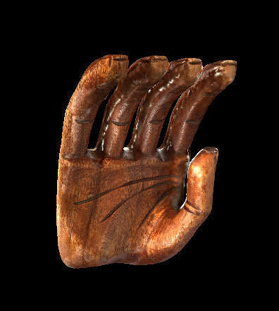 Wood Textured Hand free 3D model | CGTrader