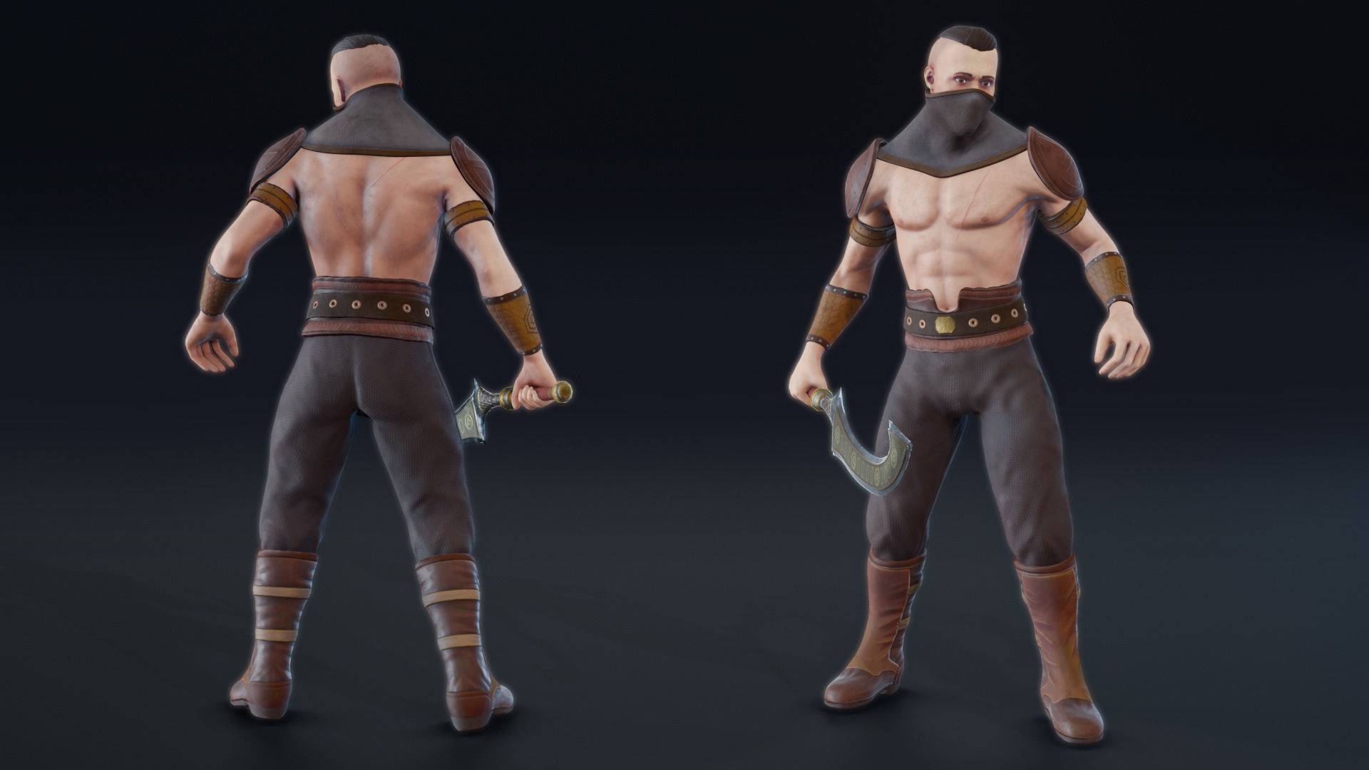 3D model Delran Warrior VR / AR / low-poly | CGTrader