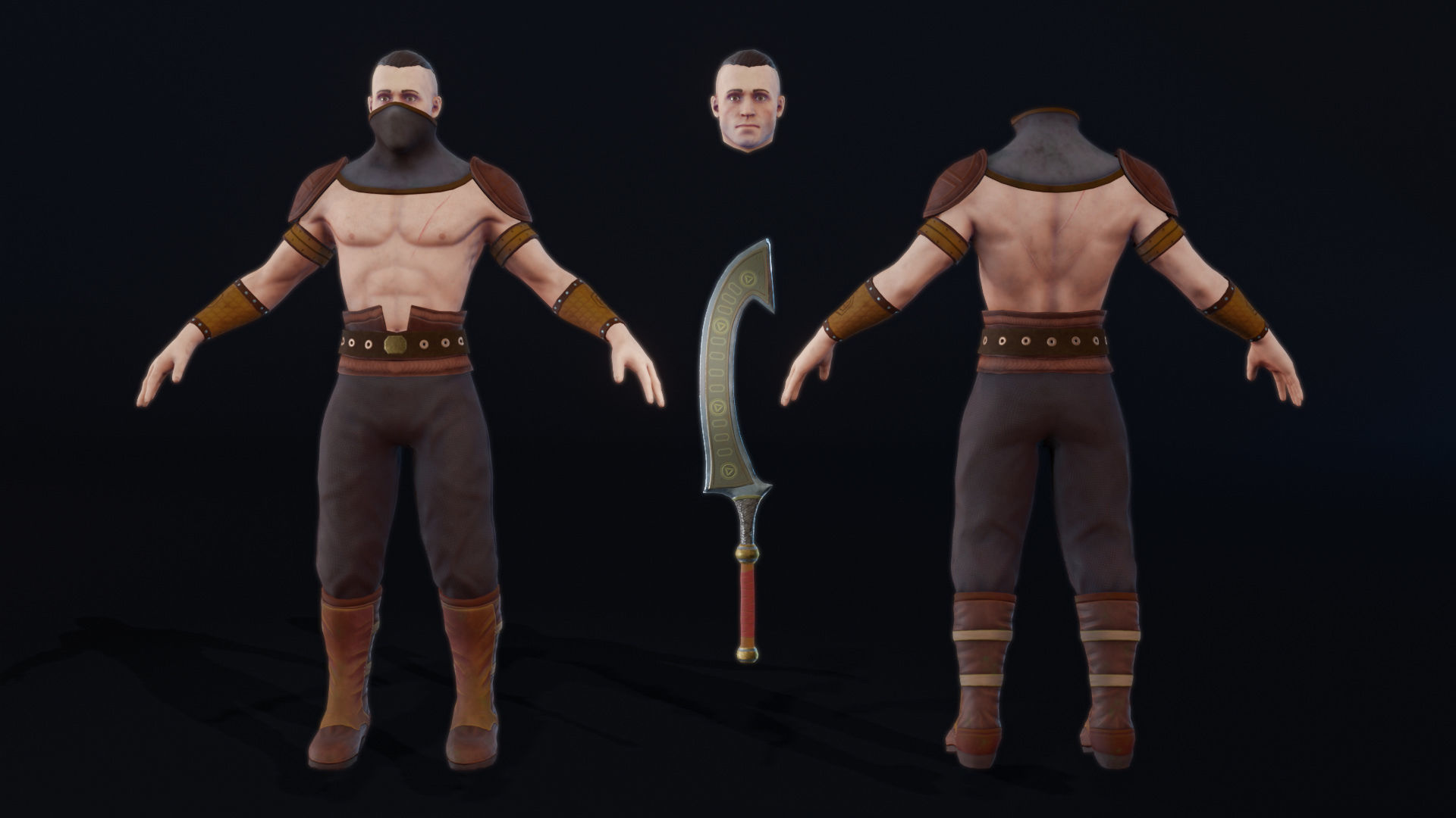 3D model Delran Warrior VR / AR / low-poly | CGTrader