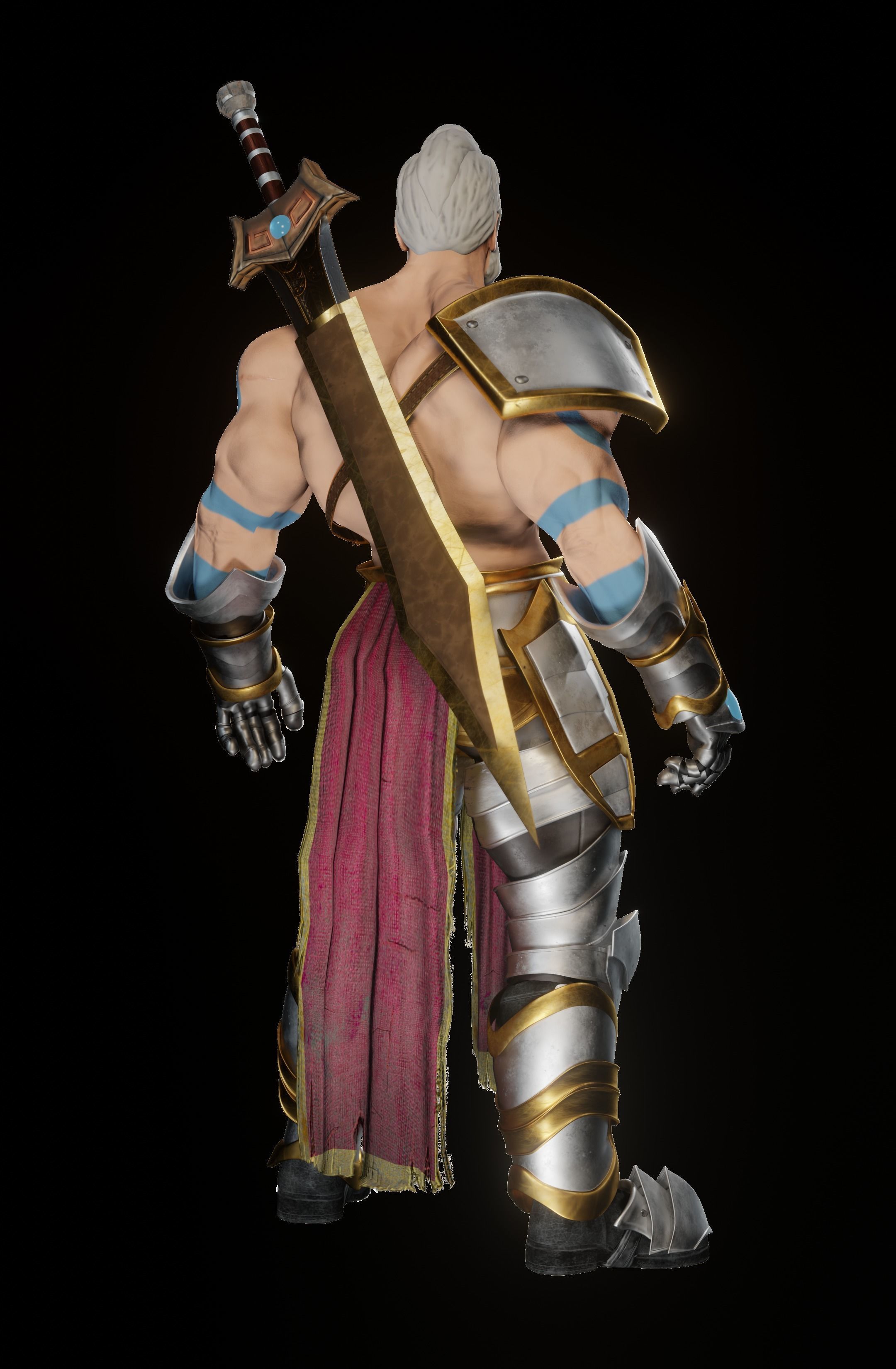 Lost Warrior free 3D model animated rigged | CGTrader