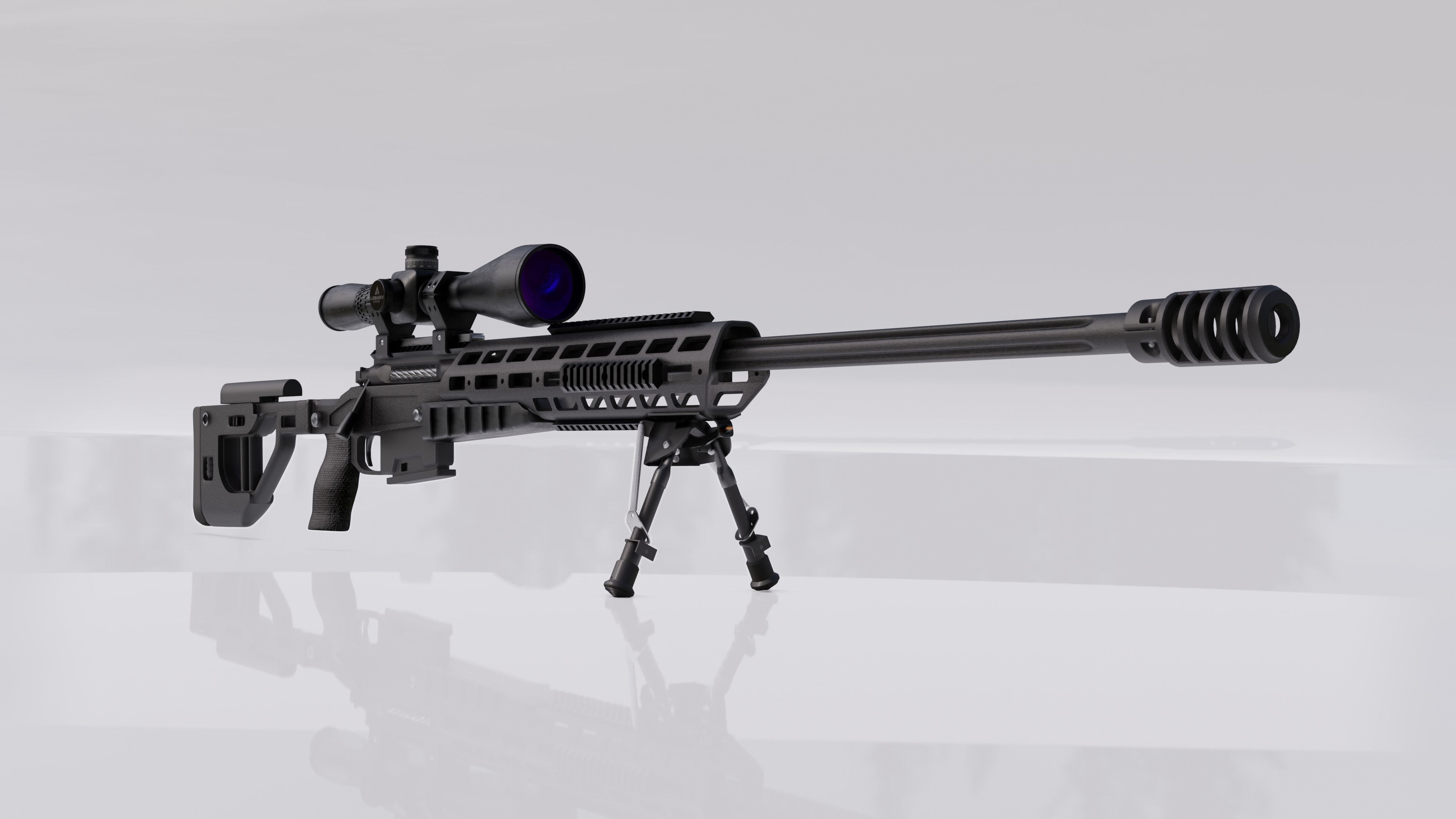 Sniper rifle ORSIS SVLK-14S Twilight 3D model | CGTrader
