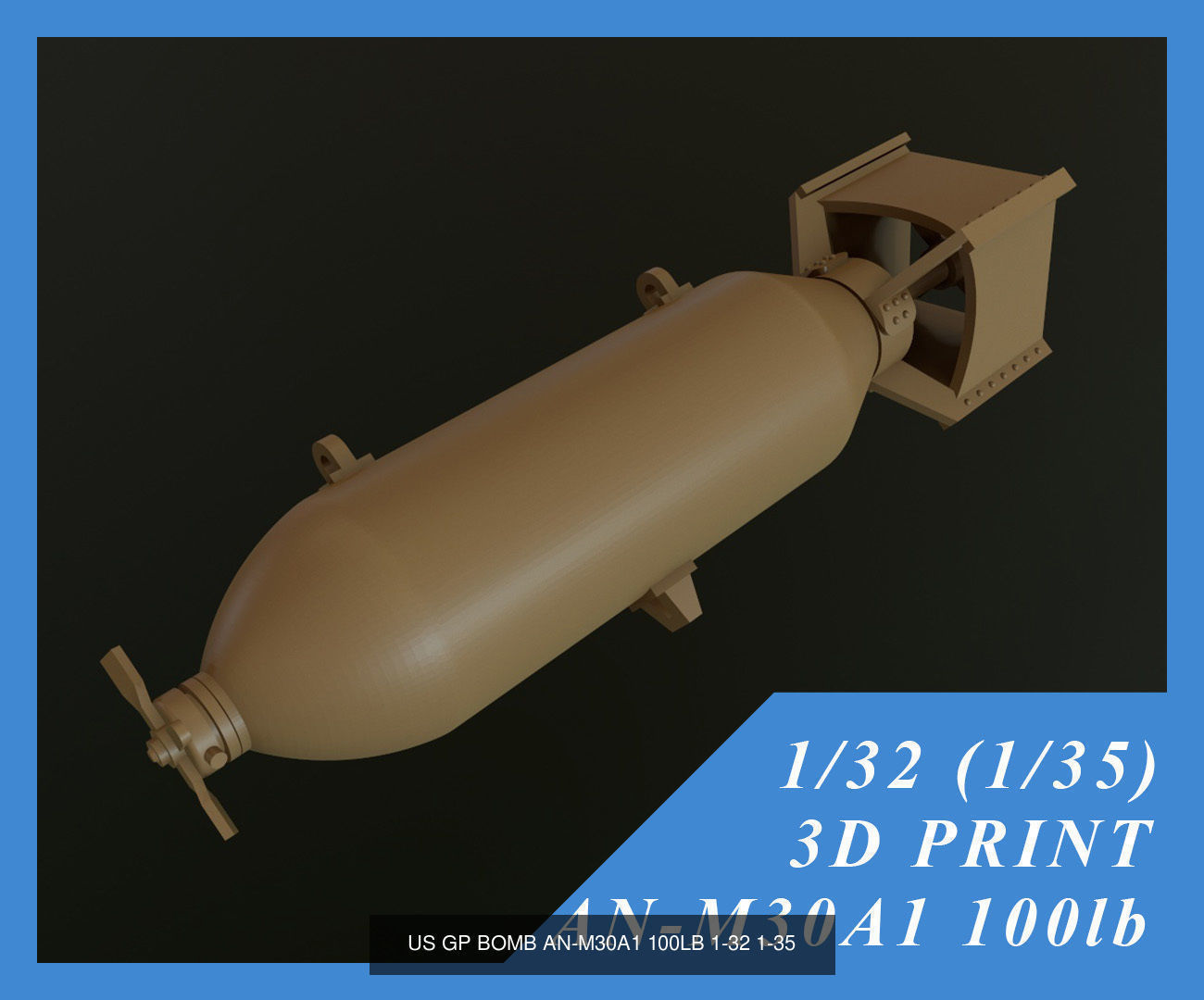 US GP BOMB WW2 100LB 500LB 1000LB 1-32 1-35 3D Model Collection | CGTrader