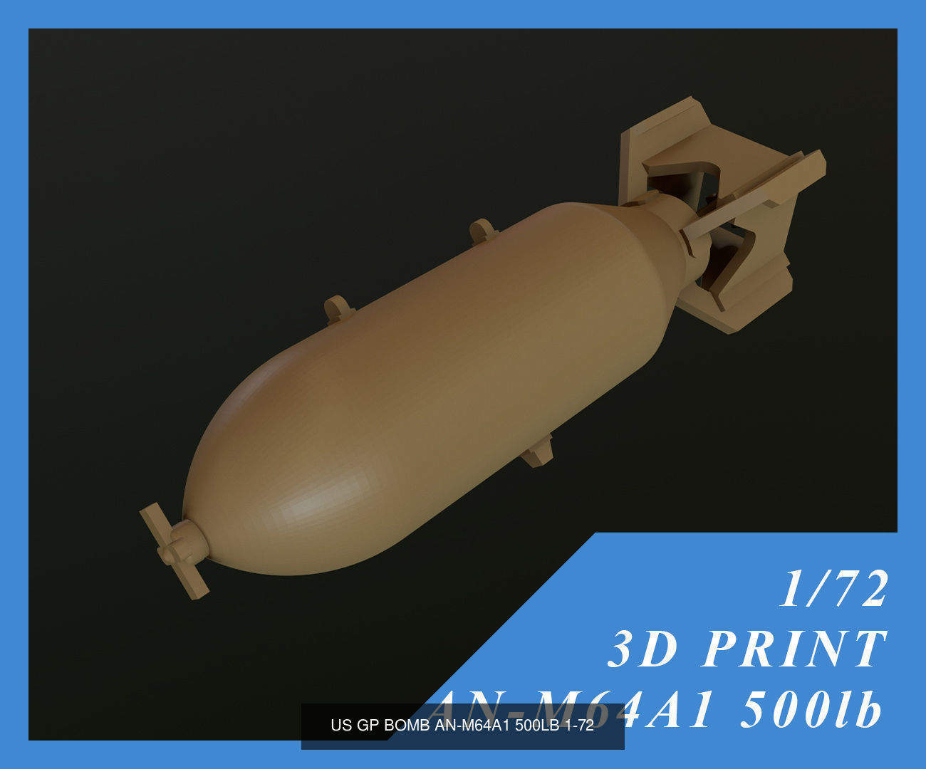 US GP BOMB WW2 100LB 500LB 1000LB 1-72 3D Model Collection | CGTrader