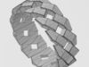 Geometric chain link band US size 5to13 3D model 3D printable | CGTrader