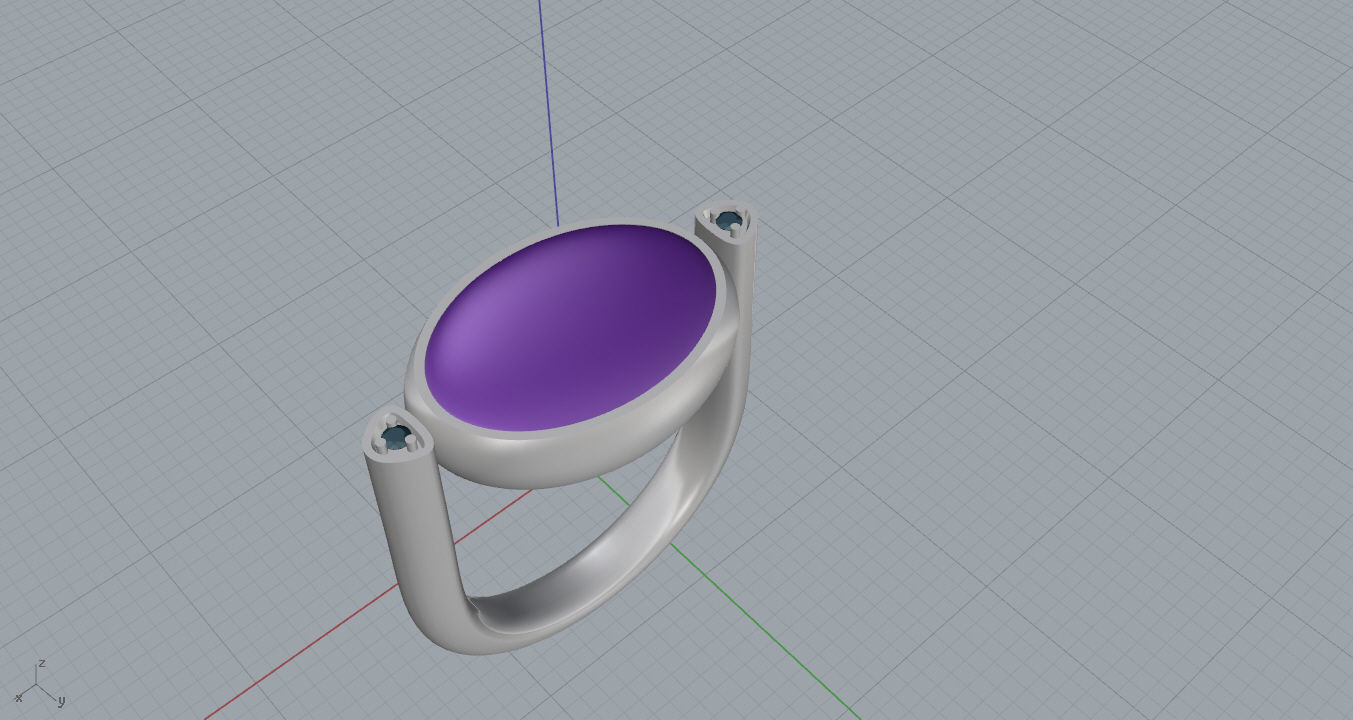 Rings ring on piece of paper 3D model 3D printable | CGTrader