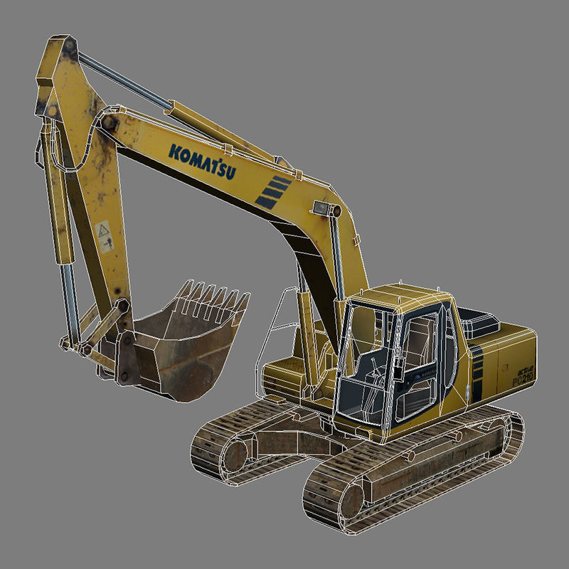 3D model Excavator VR / AR / low-poly | CGTrader