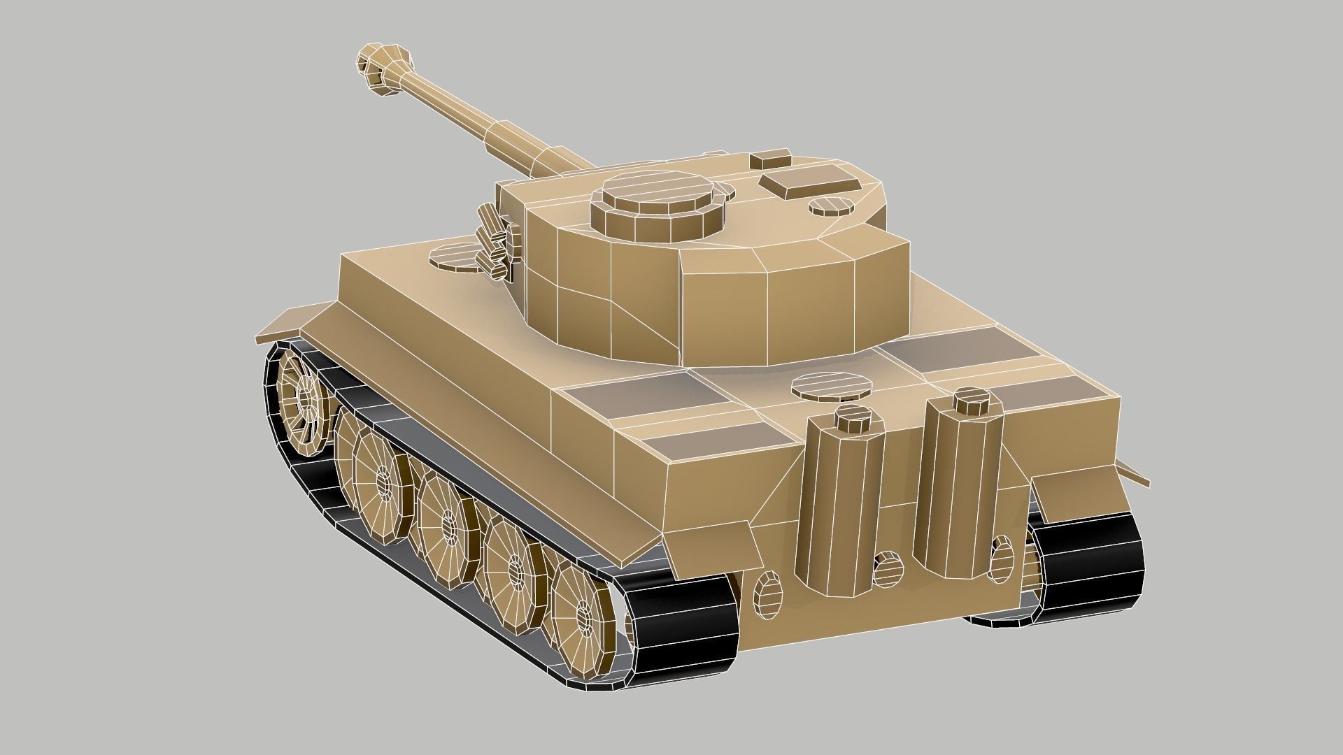 Set of low poly tanks 3D model | CGTrader