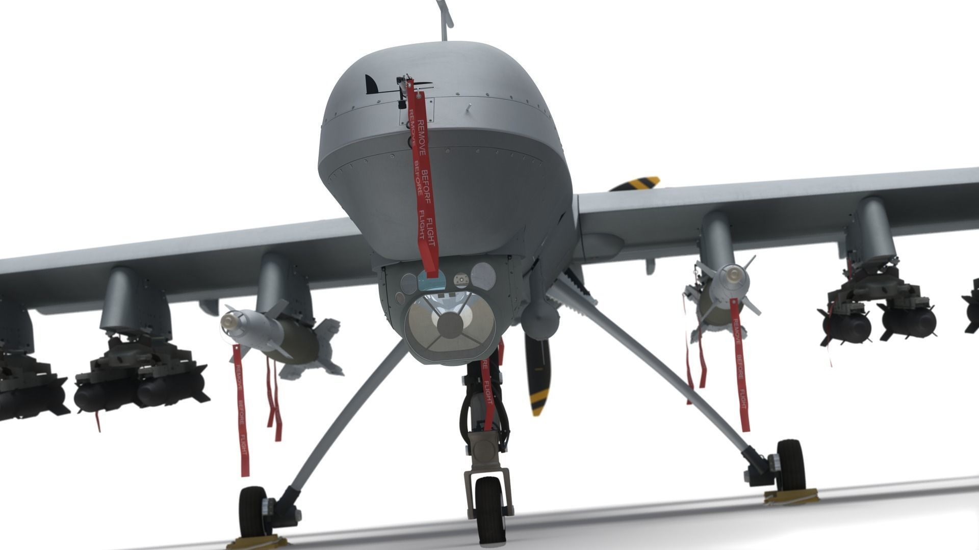 Generic Military Aircraft UAV Drone 3D model rigged | CGTrader
