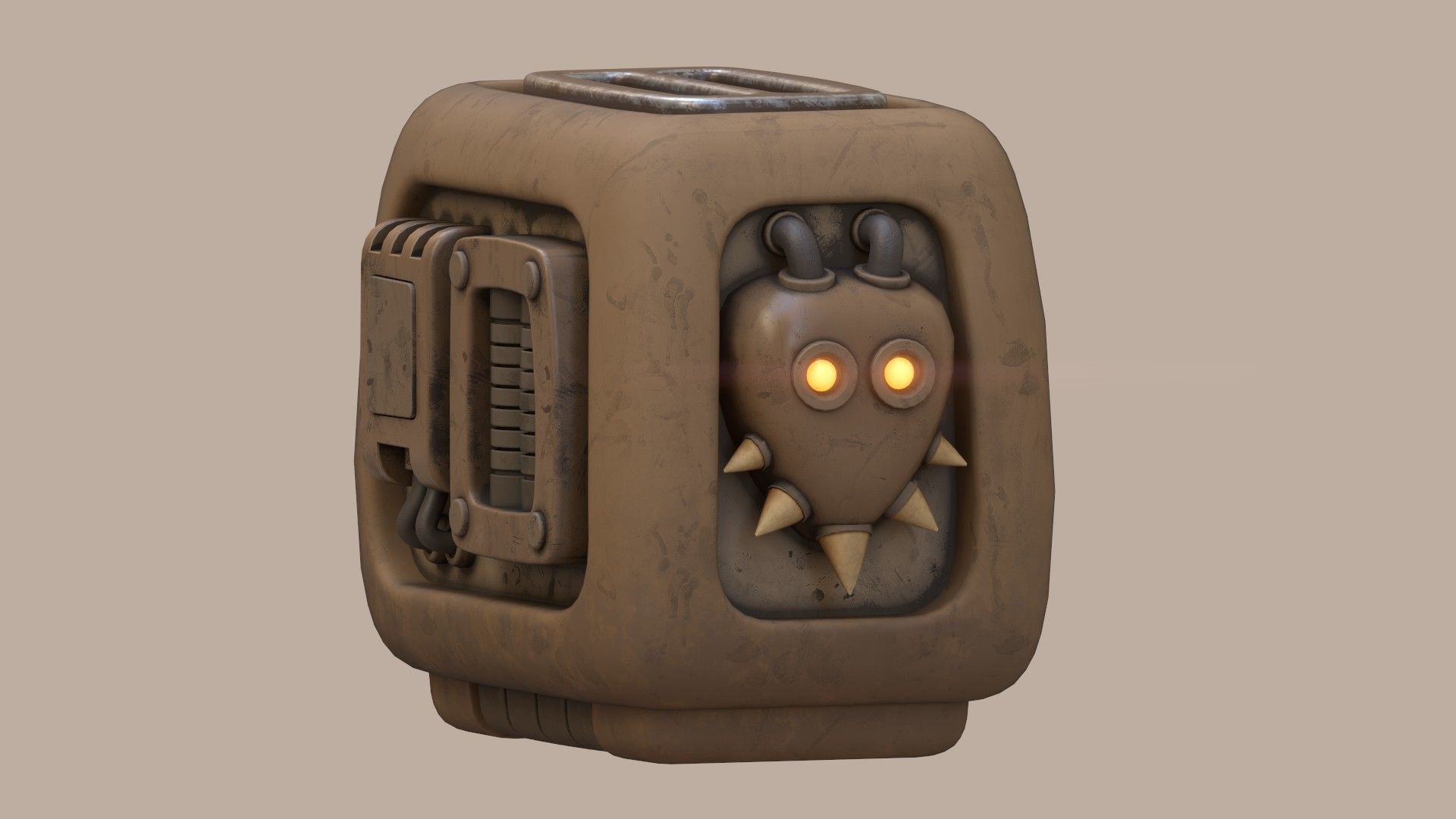 3D model Stylized Imp Toaster VR / AR / low-poly | CGTrader