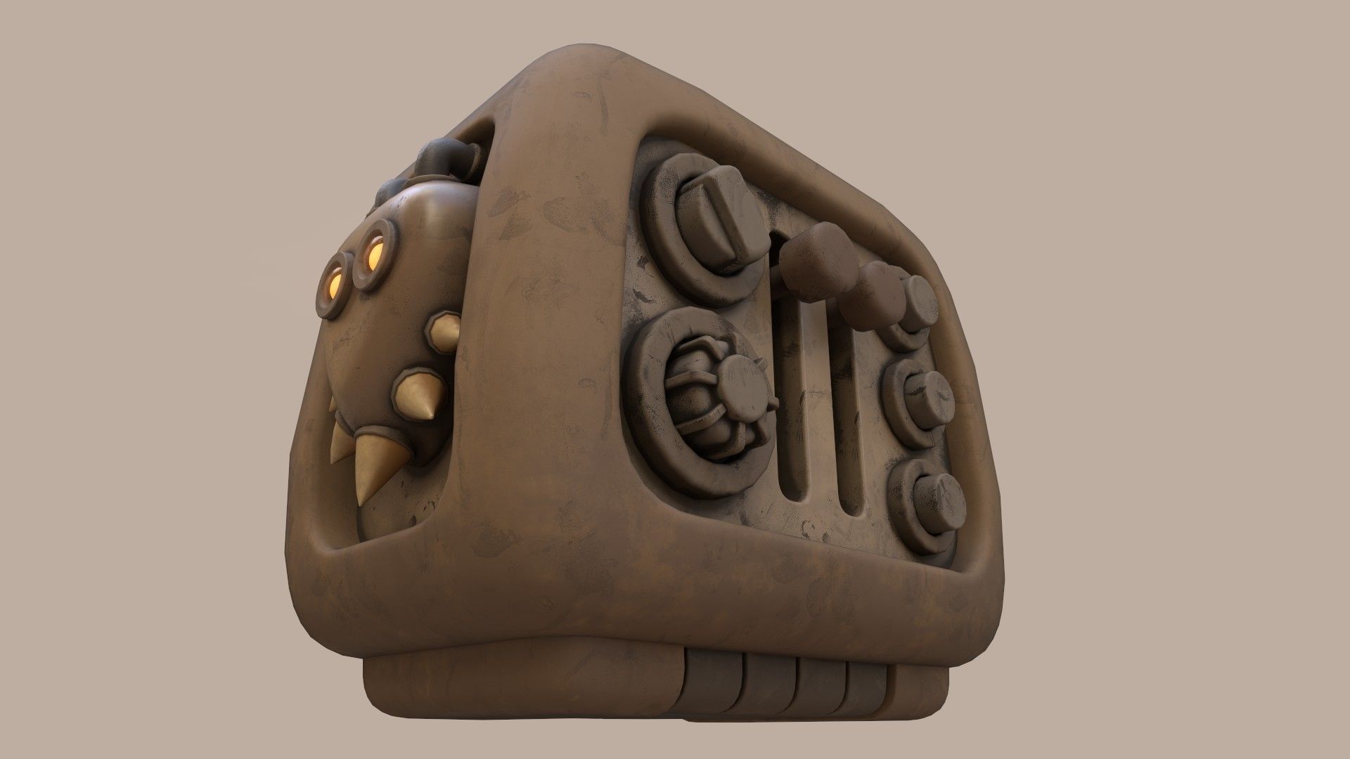 3D model Stylized Imp Toaster VR / AR / low-poly | CGTrader