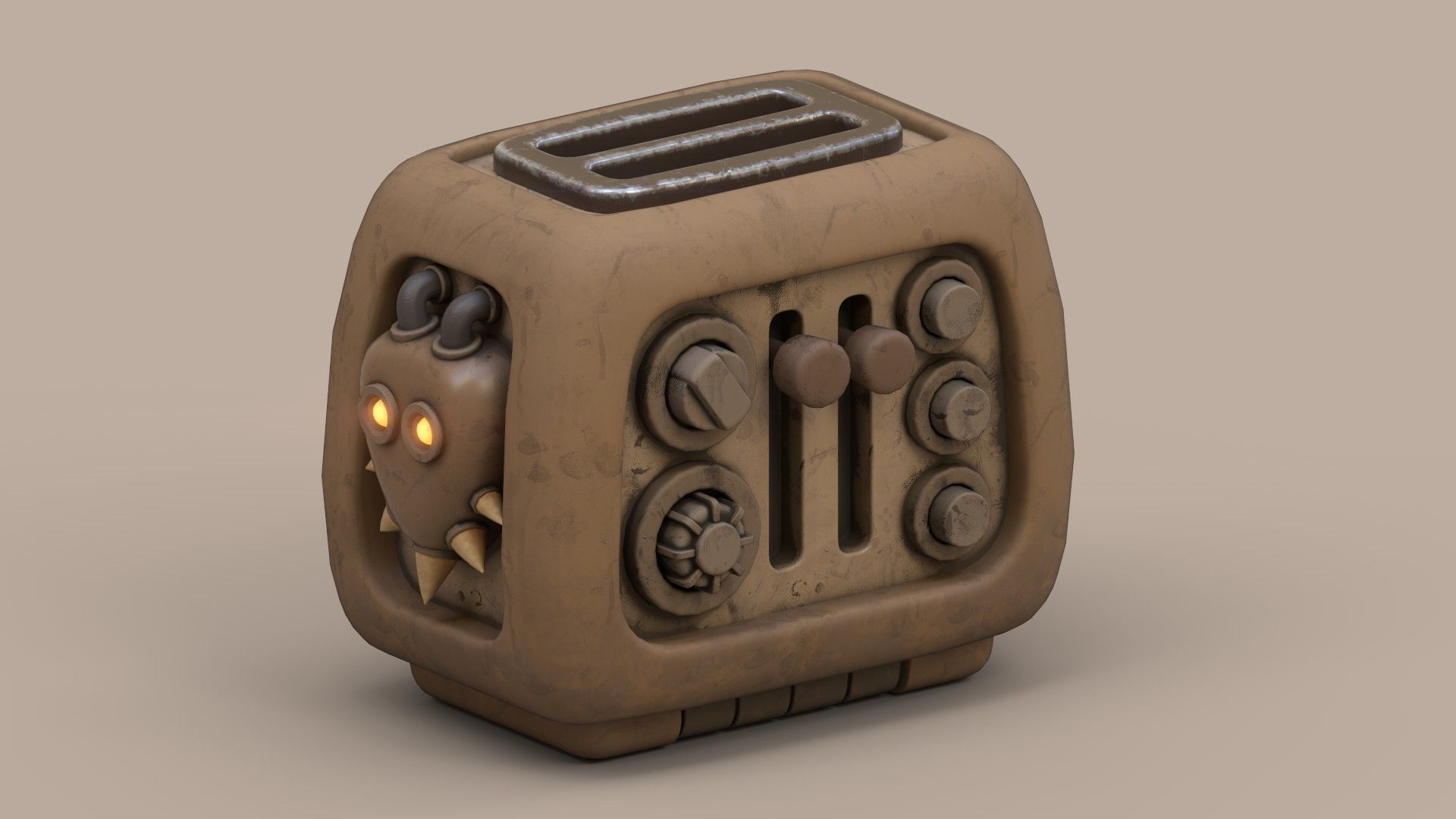 3D model Stylized Imp Toaster VR / AR / low-poly | CGTrader