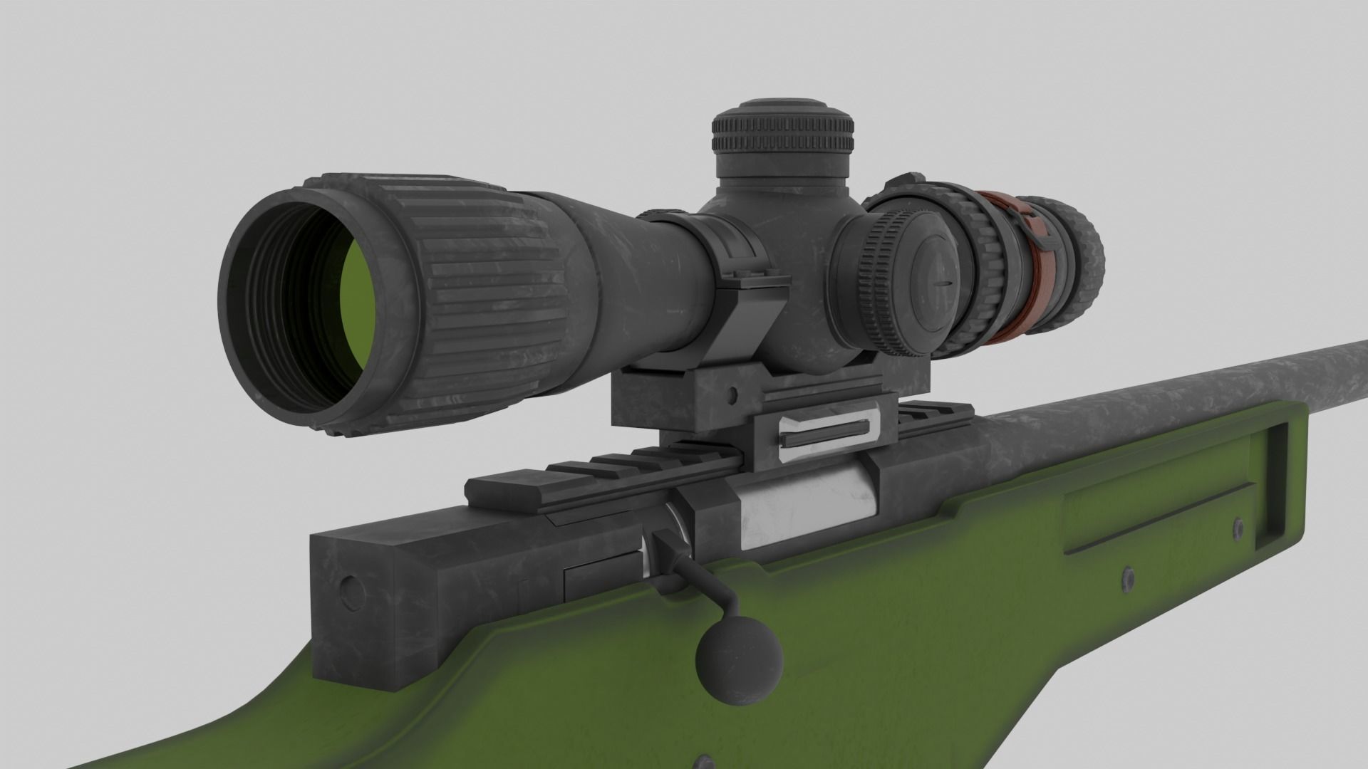AWP 3D Model sniper rifle free 3D model | CGTrader