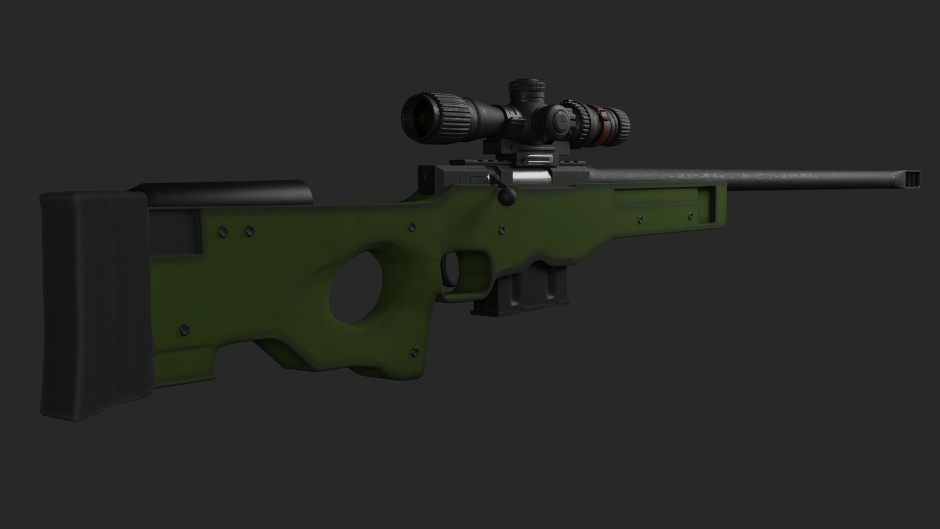 AWP 3D Model sniper rifle free 3D model | CGTrader