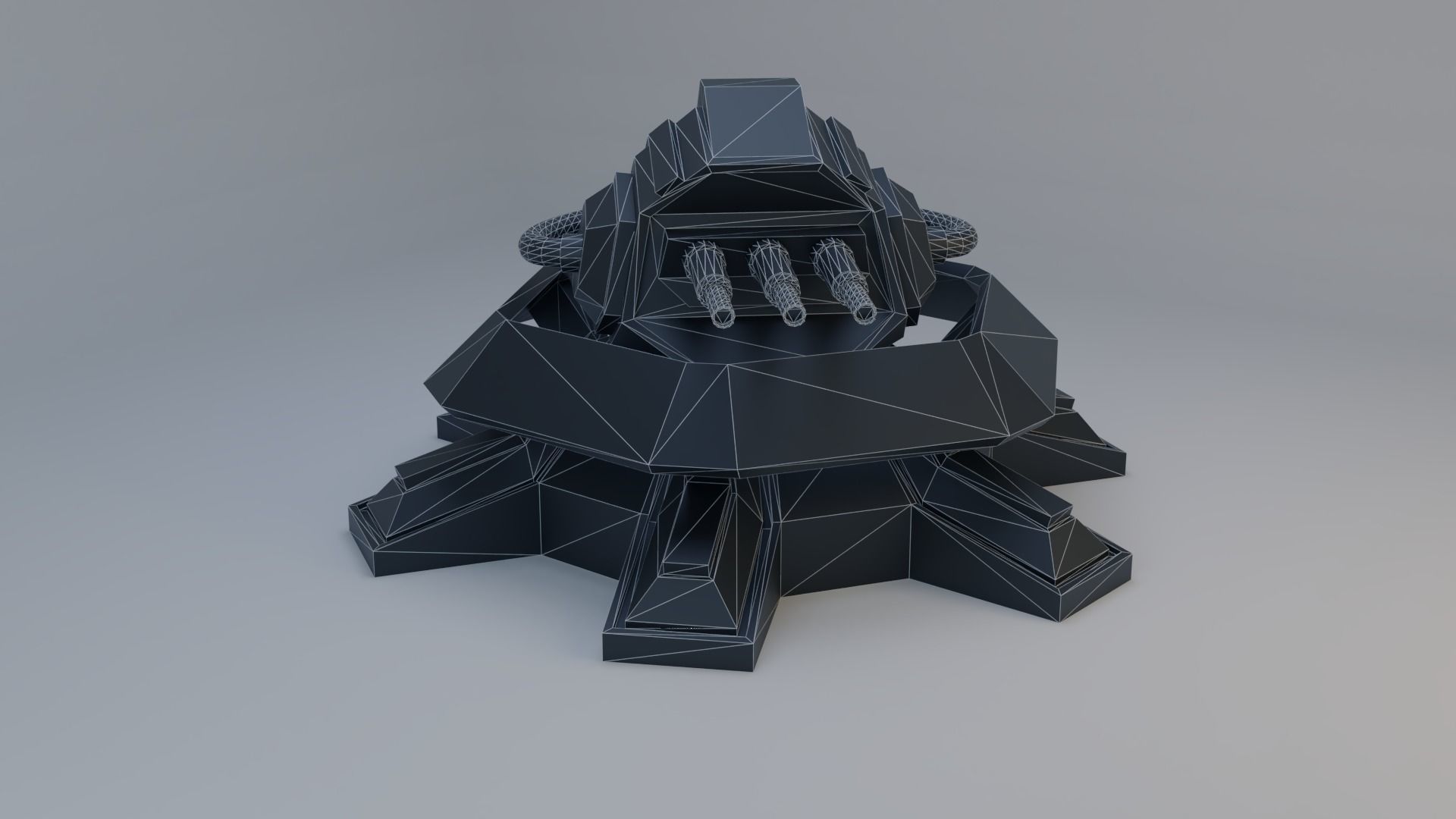Sci-Fi Laser Turret free VR / AR / low-poly 3D model | CGTrader
