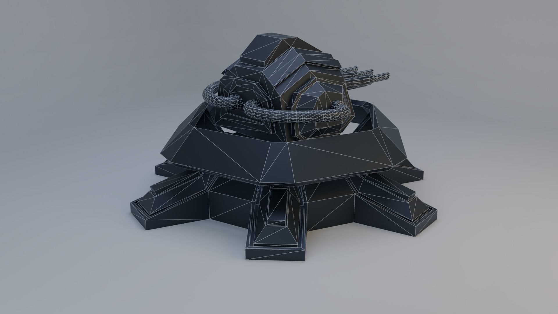 Sci-Fi Laser Turret free VR / AR / low-poly 3D model | CGTrader