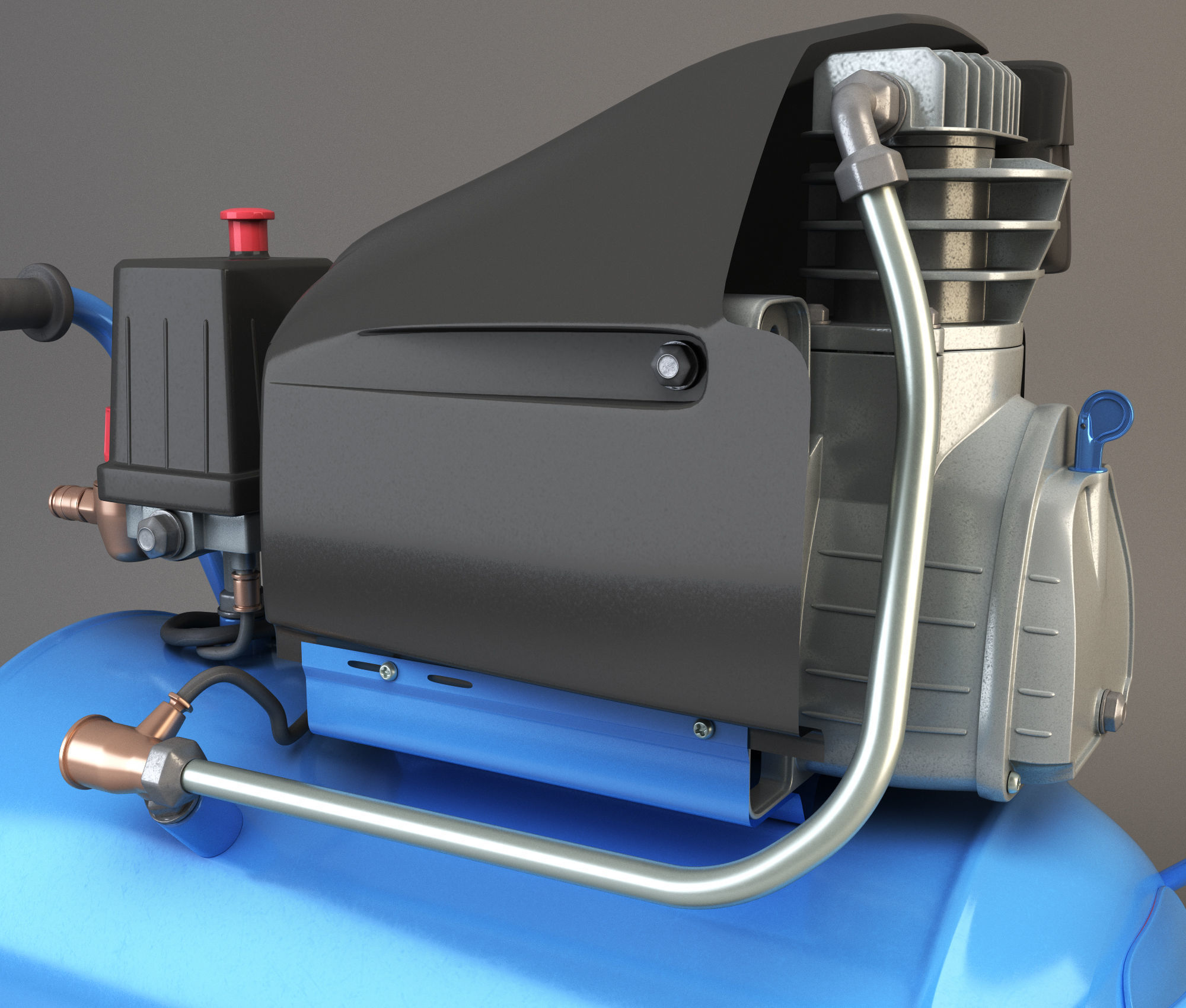 3D model air compressor VR / AR / low-poly | CGTrader
