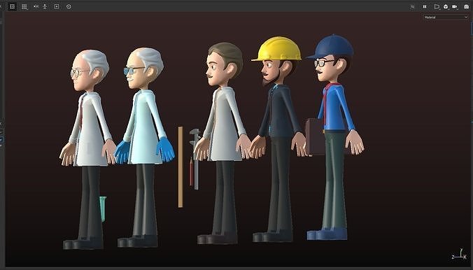 3D model Scientists VR / AR / low-poly | CGTrader