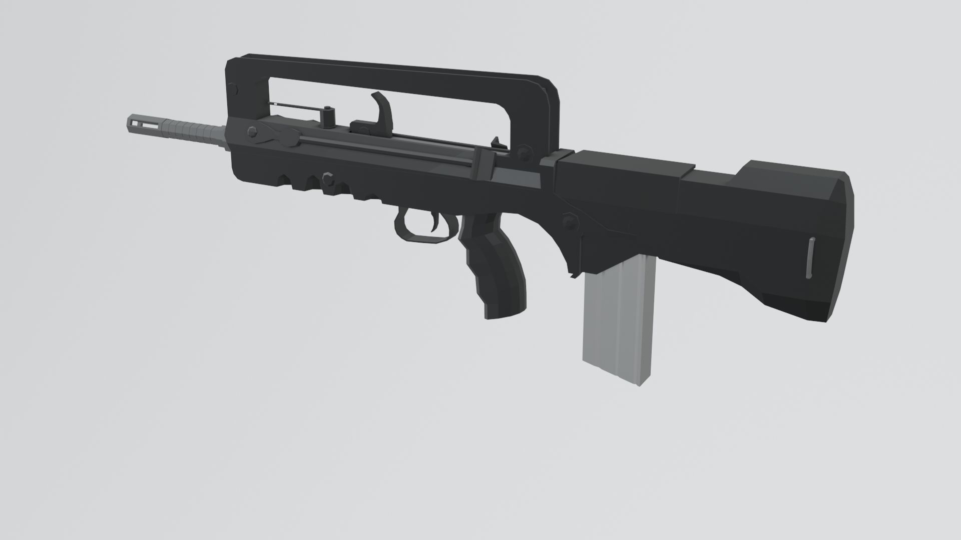 3D model FAMAS low poly stylised VR / AR / low-poly | CGTrader