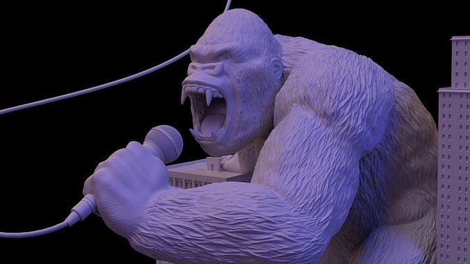 Kong singing 3D model 3D printable | CGTrader