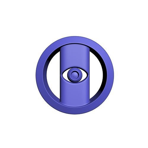 Circular eye shape 3D model 3D printable | CGTrader