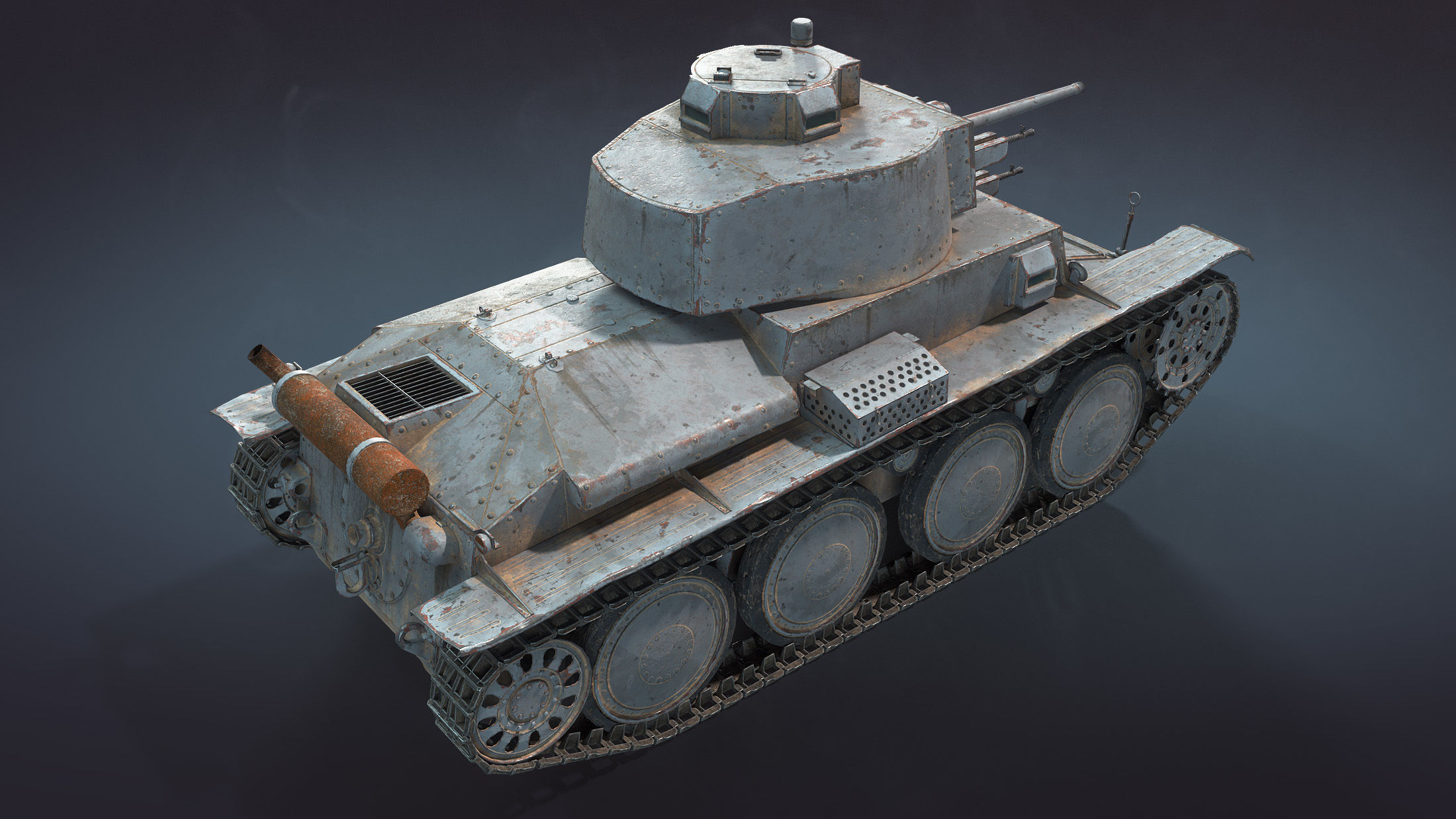 3D model Tank PzKpfw 38t or LT vz38 VR / AR / low-poly | CGTrader
