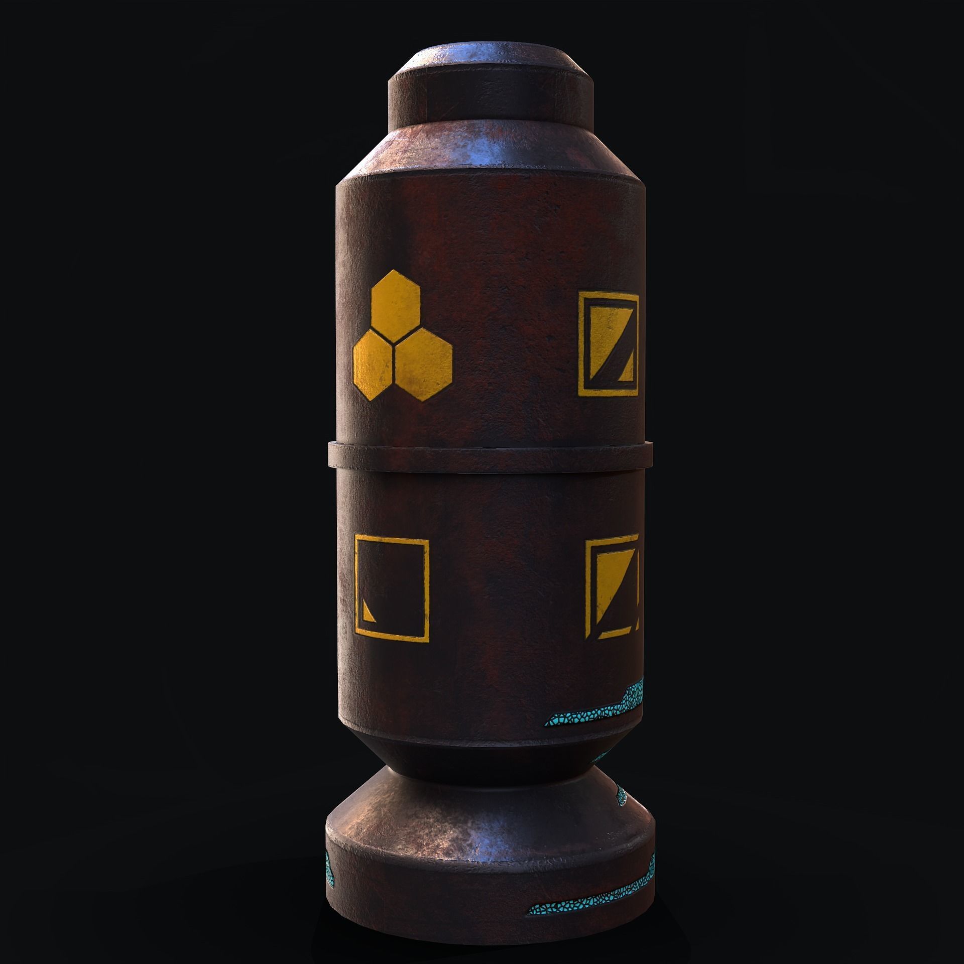 3D model Sci-Fi Tube VR / AR / low-poly | CGTrader