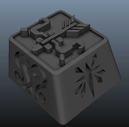 Bow Keycap 3D model 3D printable | CGTrader