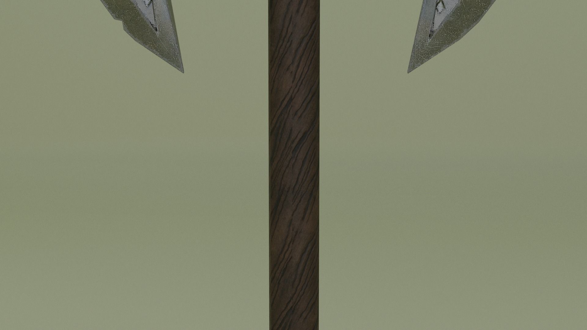 3D model Double-Sided Axe VR / AR / low-poly | CGTrader