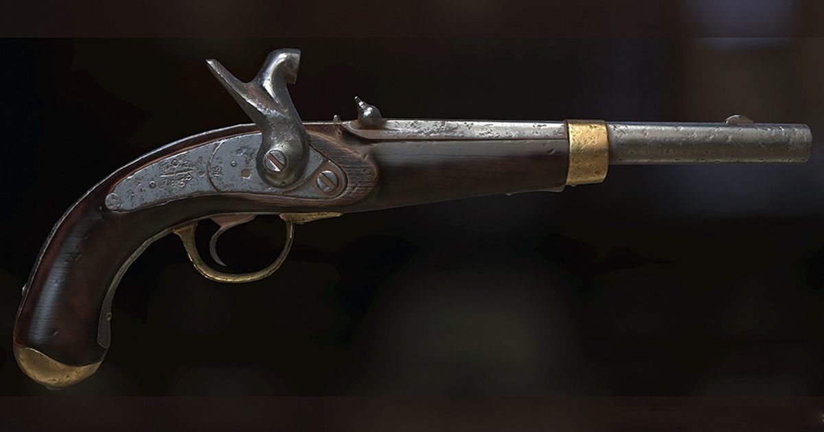 3D model Gun old VR / AR / low-poly | CGTrader