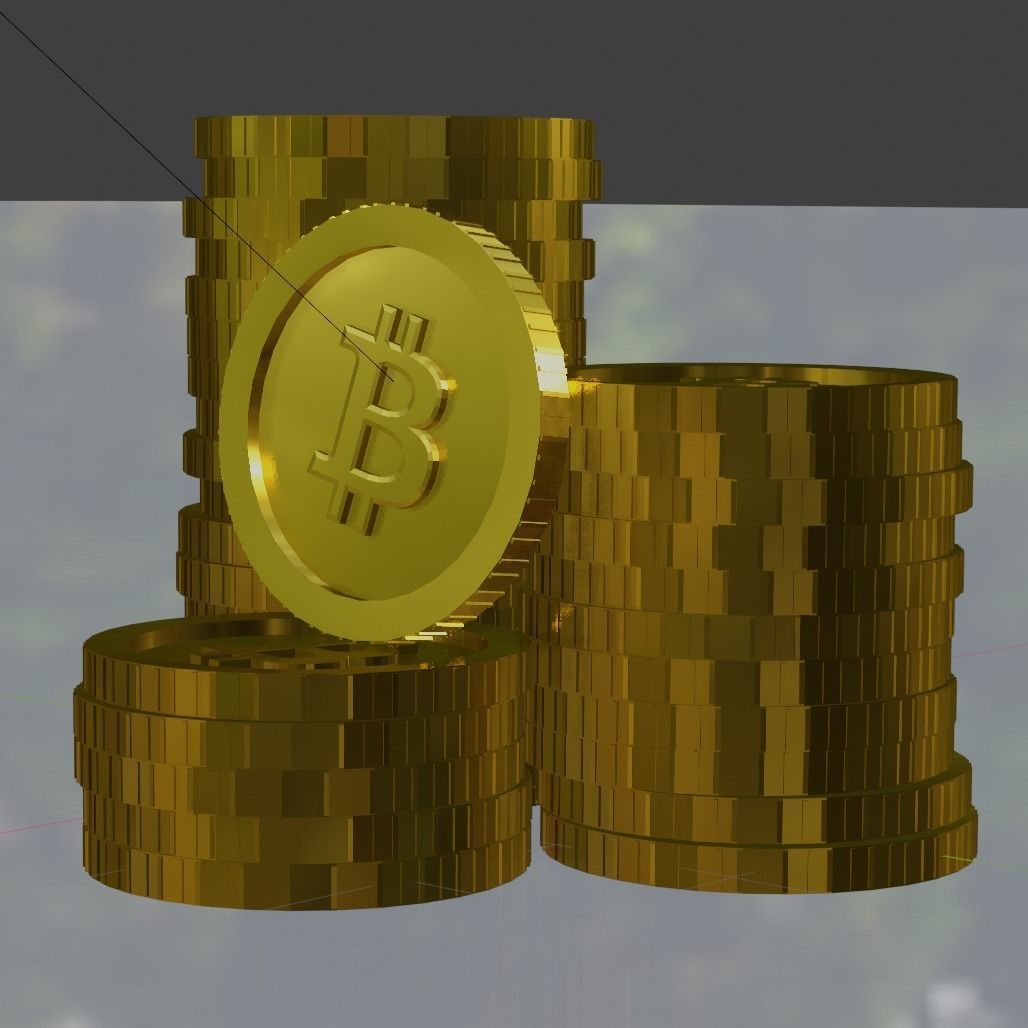Bitcoin coin model 3D model | CGTrader