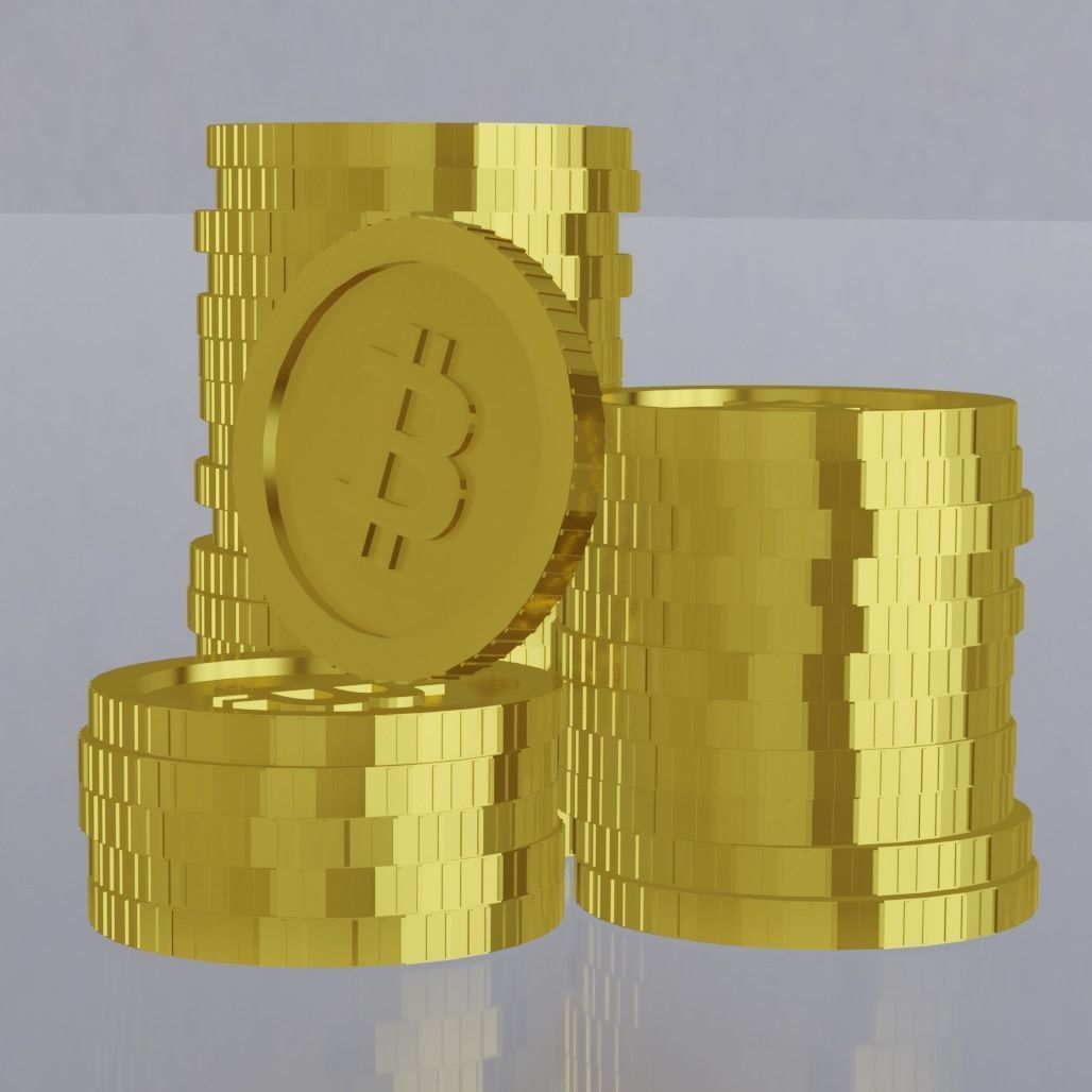 Bitcoin coin model 3D model | CGTrader