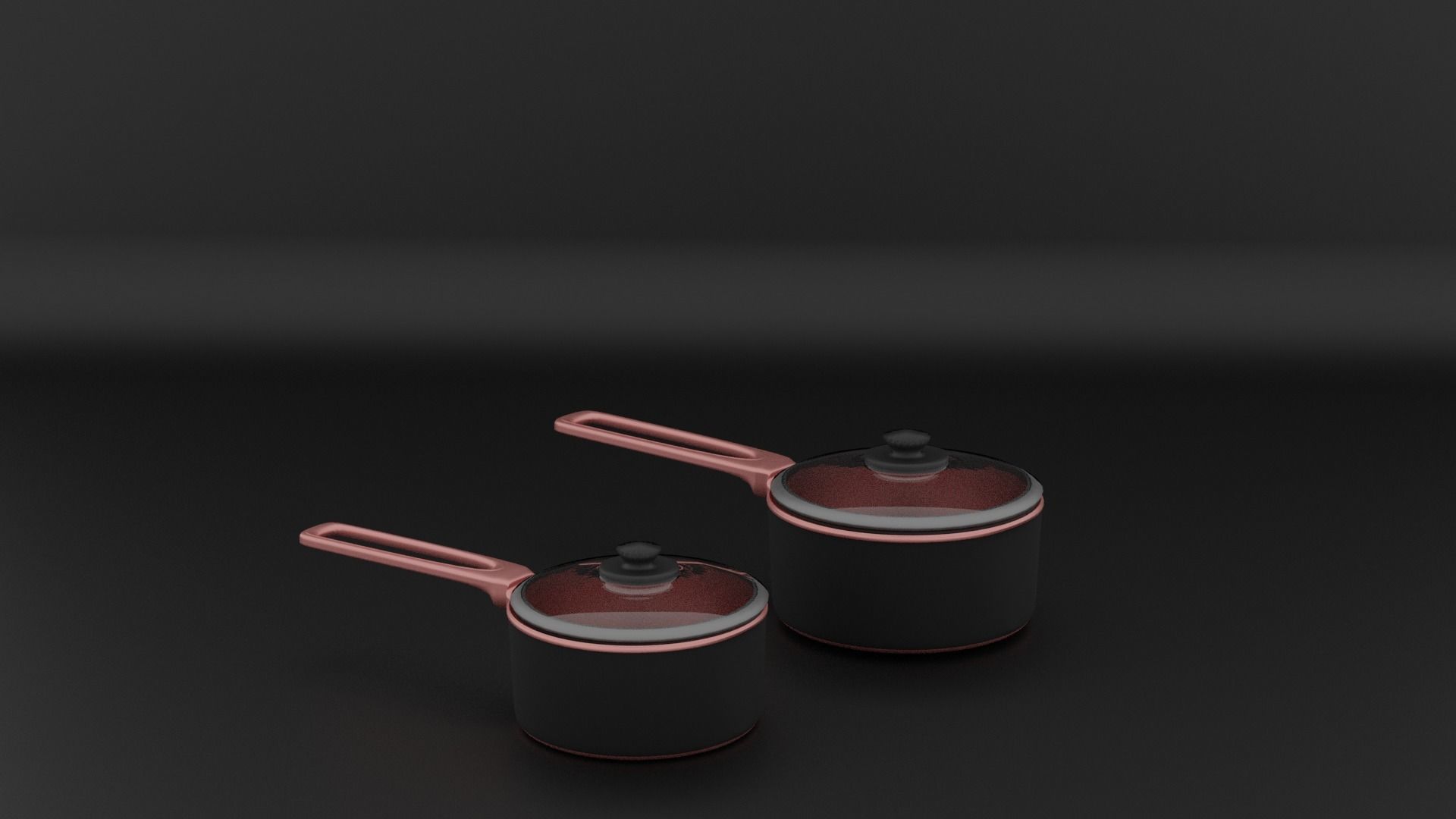 kitchen pans 3D model | CGTrader