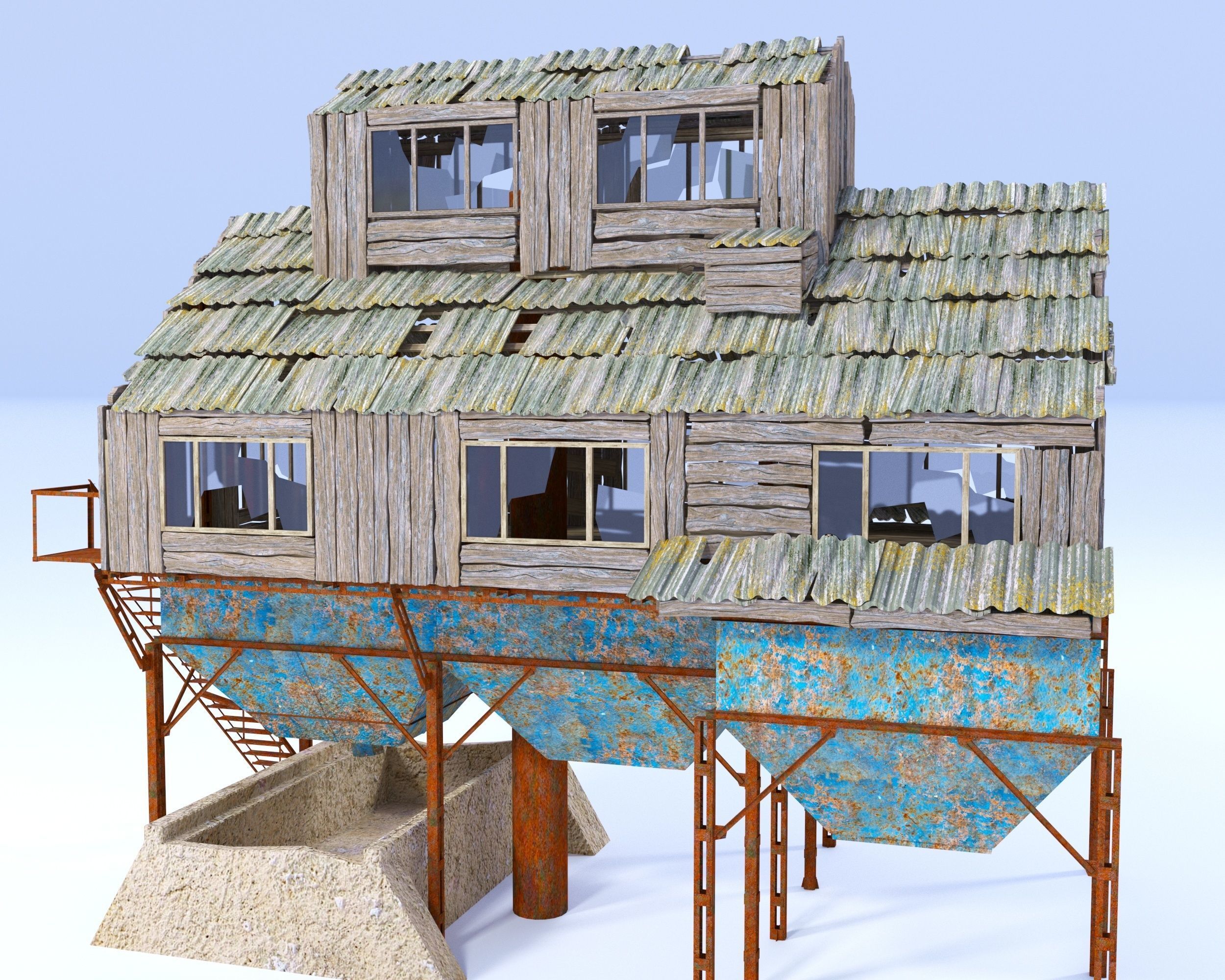 Old granary 3D model | CGTrader