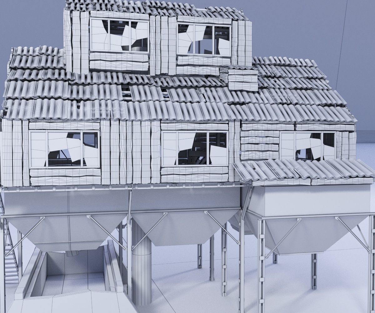 Old granary 3D model | CGTrader