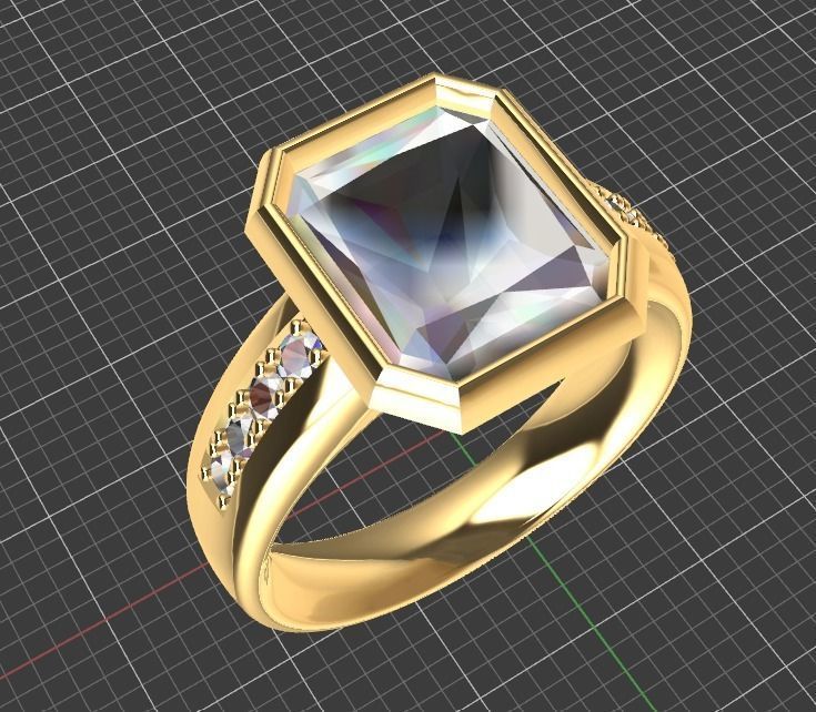 bezel ring free 3D model | CGTrader
