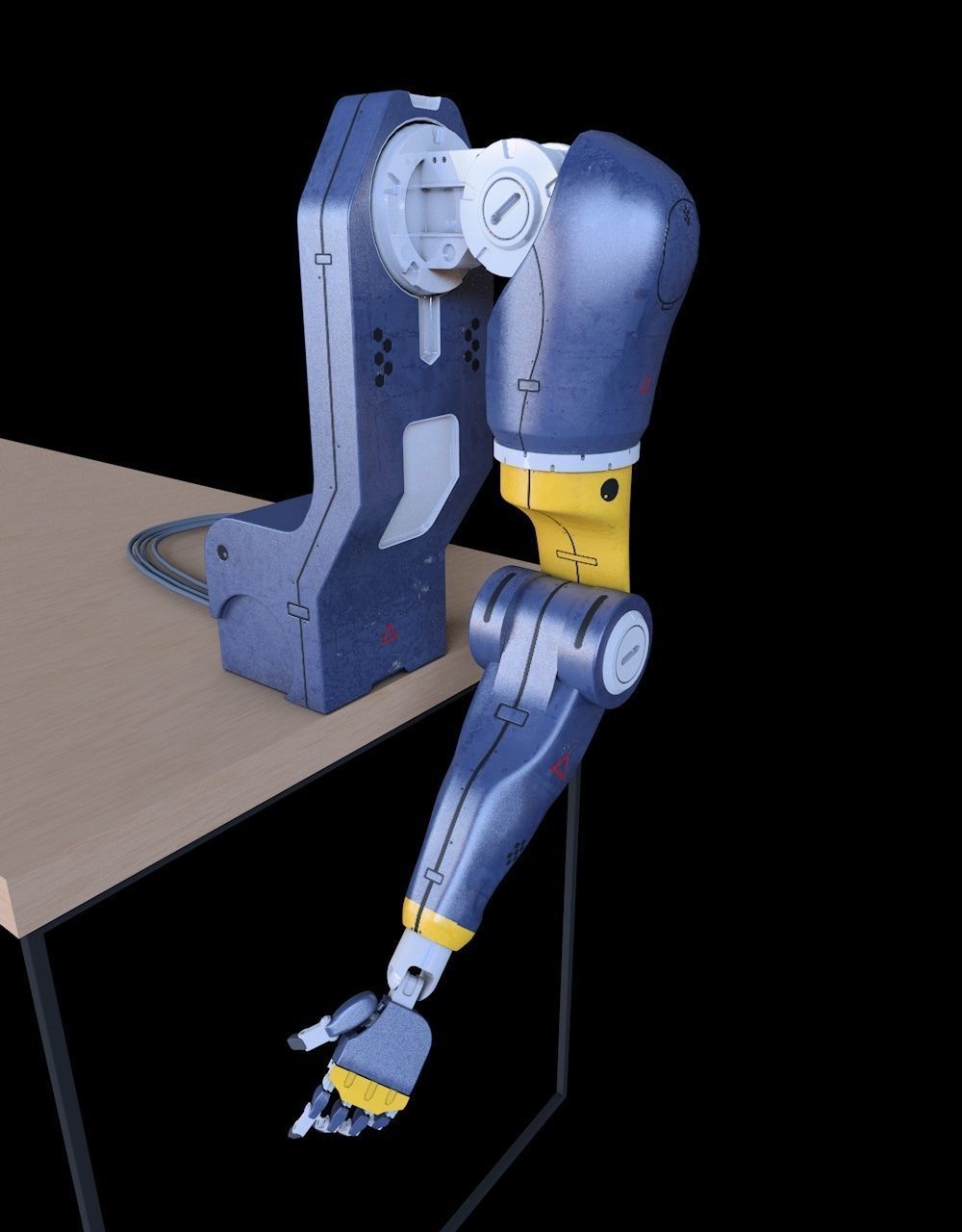 robotic arm 3D model animated | CGTrader