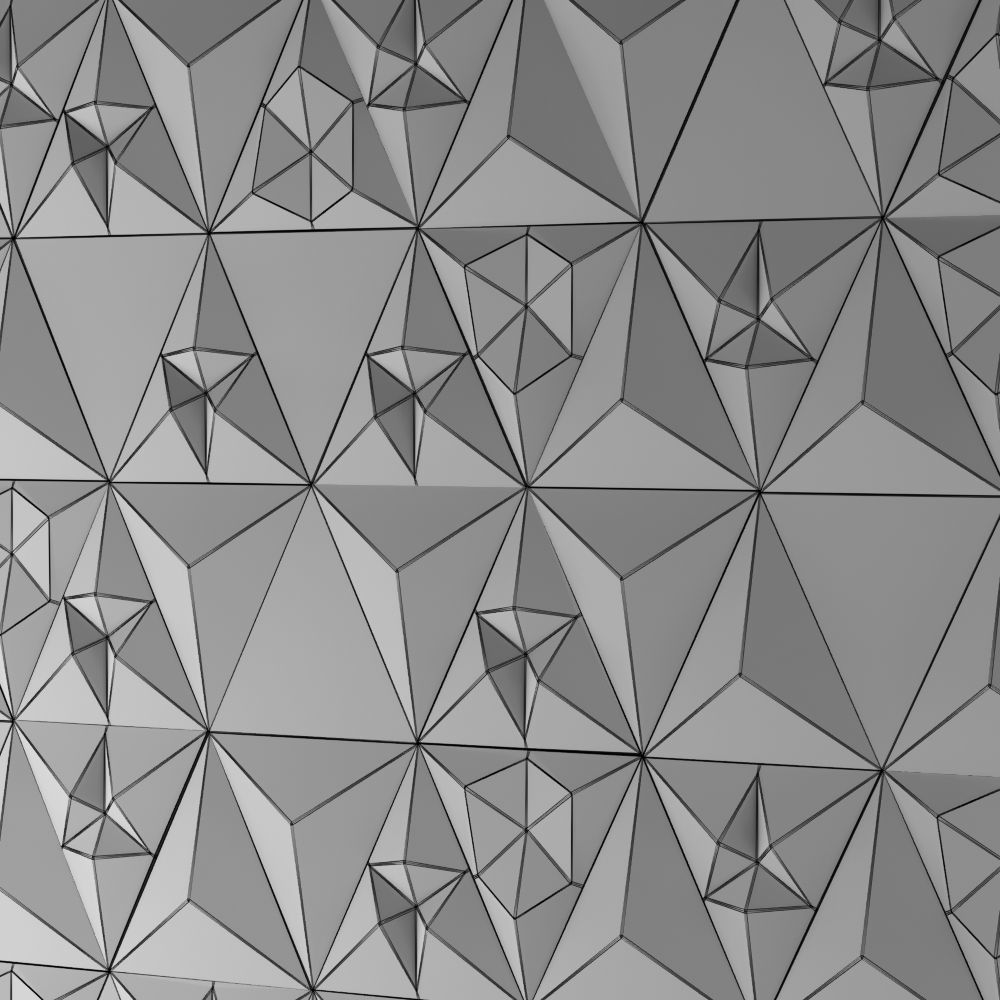 Triangular wall 3D model | CGTrader