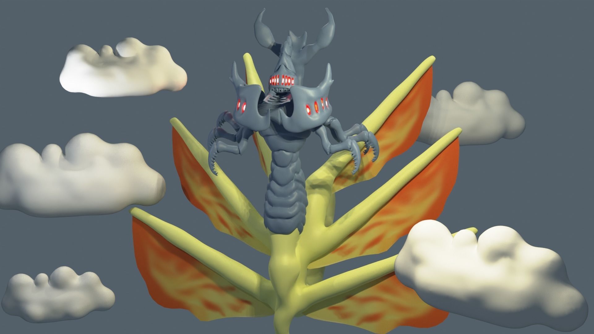 Chomei The Seven Tails From Naruto 3D model | CGTrader