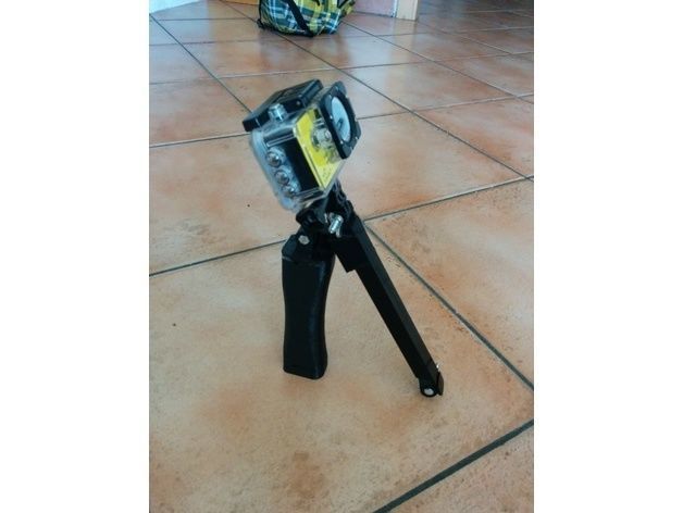 Gopro selfie 3way stick mount 3D model 3D printable | CGTrader